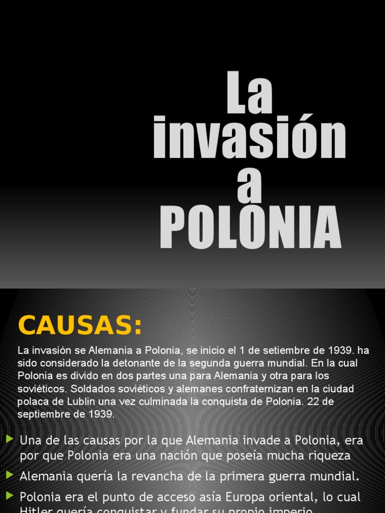 Invacion A Polonia | Descargar gratis PDF | Polonia | Aliados de la ...