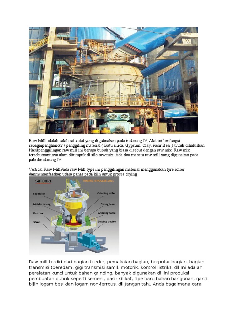 Raw Mill | PDF | Teknologi & Rekayasa