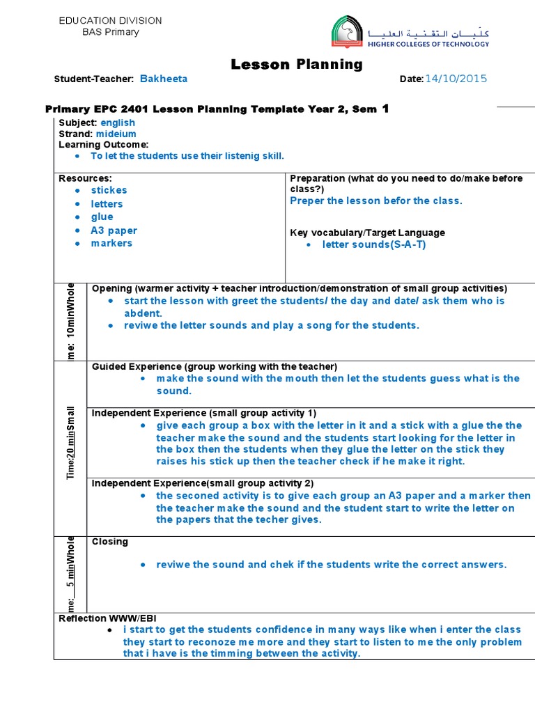 Lesson Plan2-Listening Activity | PDF