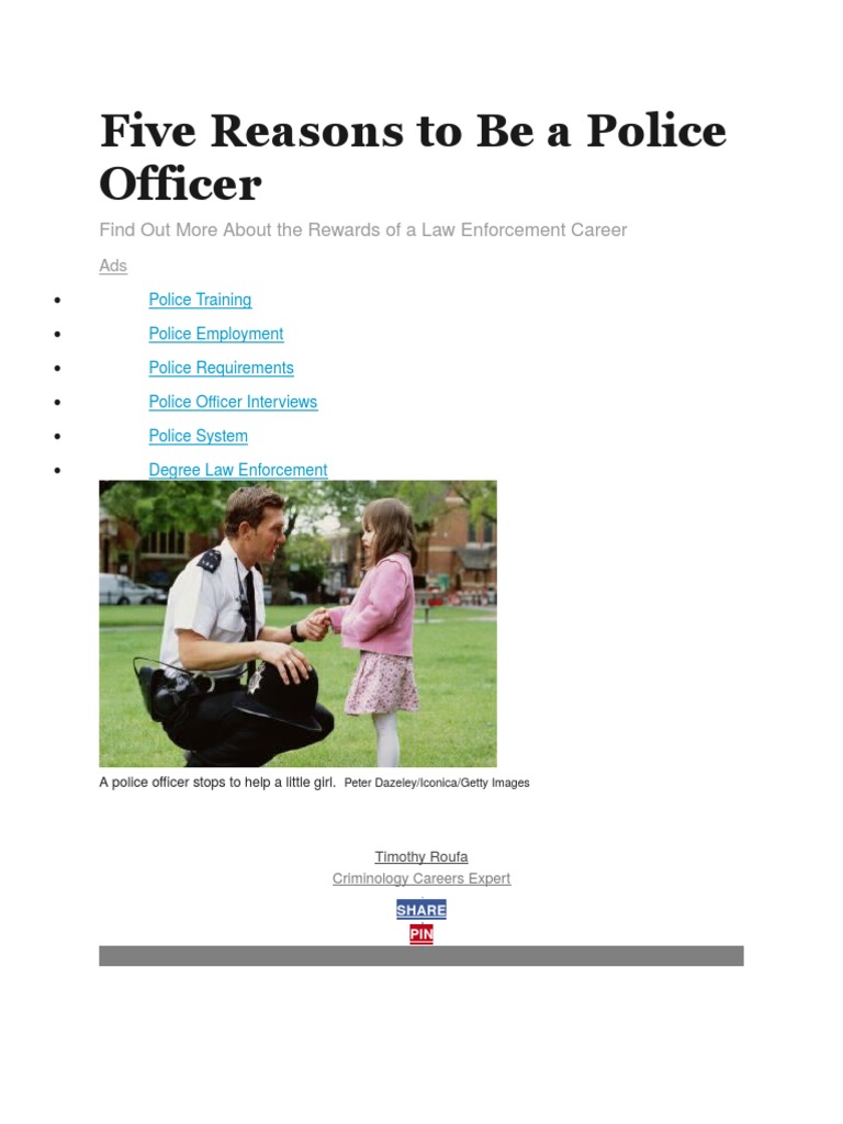 Benefits of Being a Police Officer | PDF | Police Officer | Police