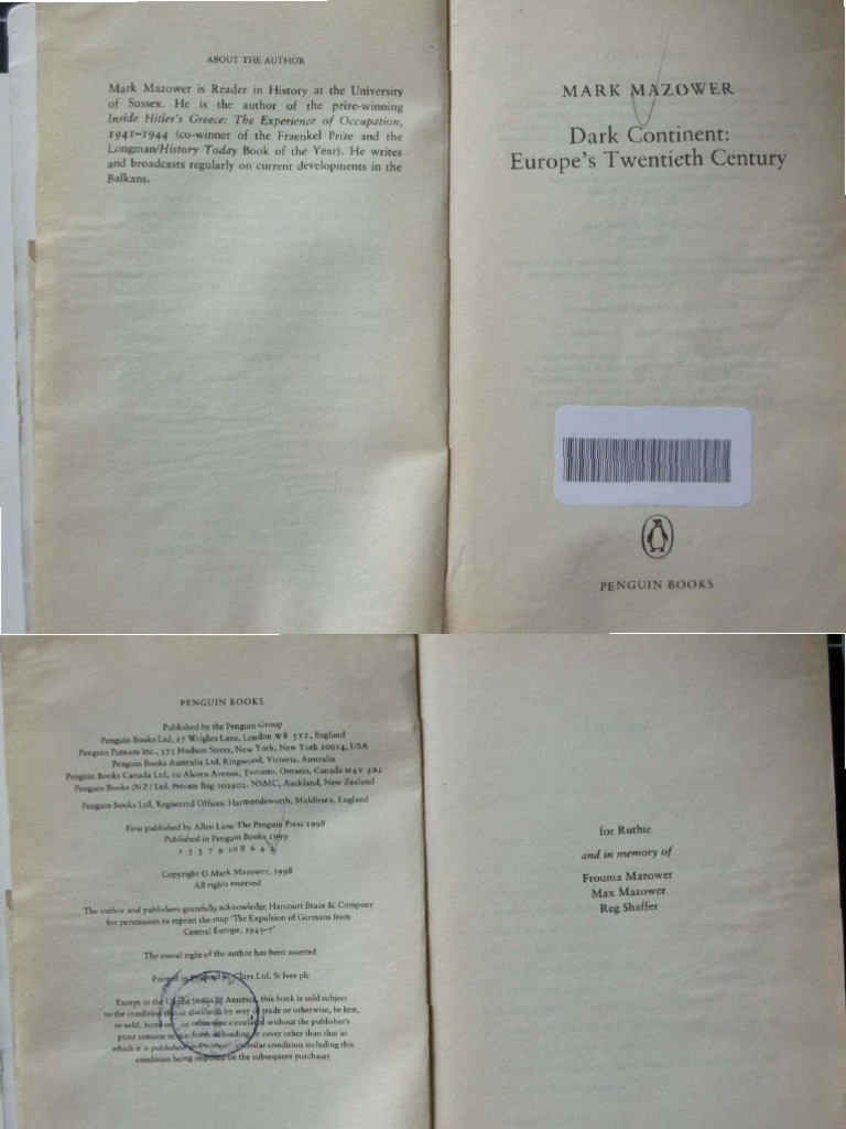 Dark Continent: Europe's 20th Century | PDF | Welfare State | Democracy