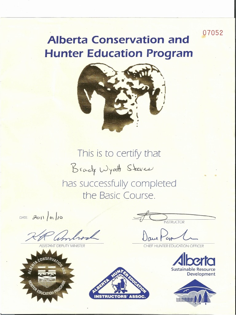 Alberta Hunter Education Certification | PDF | Science & Mathematics