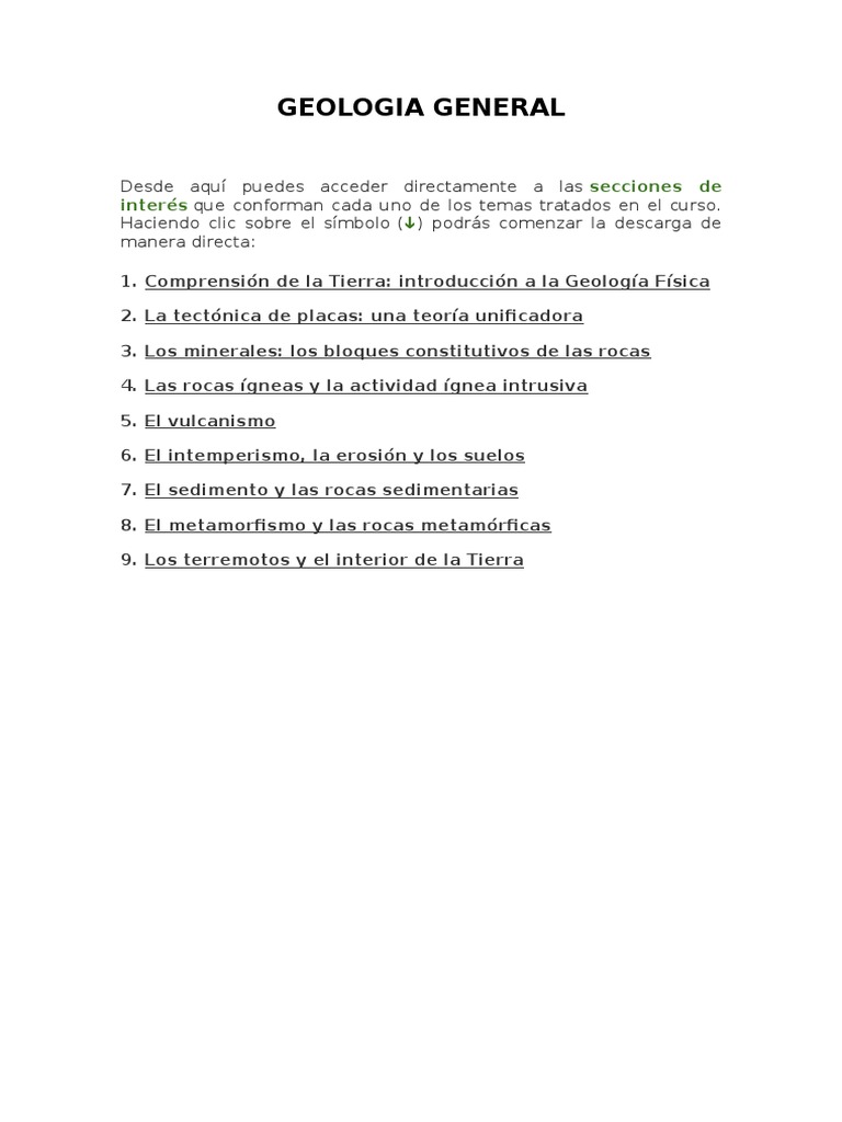 Geologia General | PDF | Geología | Tierra