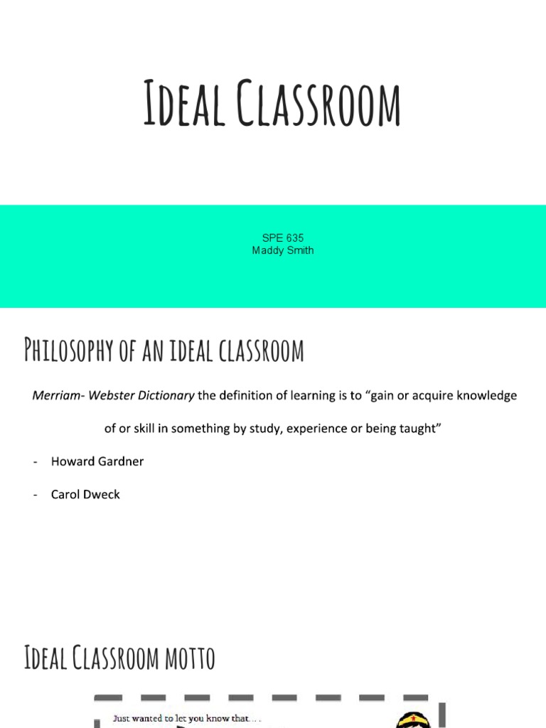 Ideal Classroom | PDF
