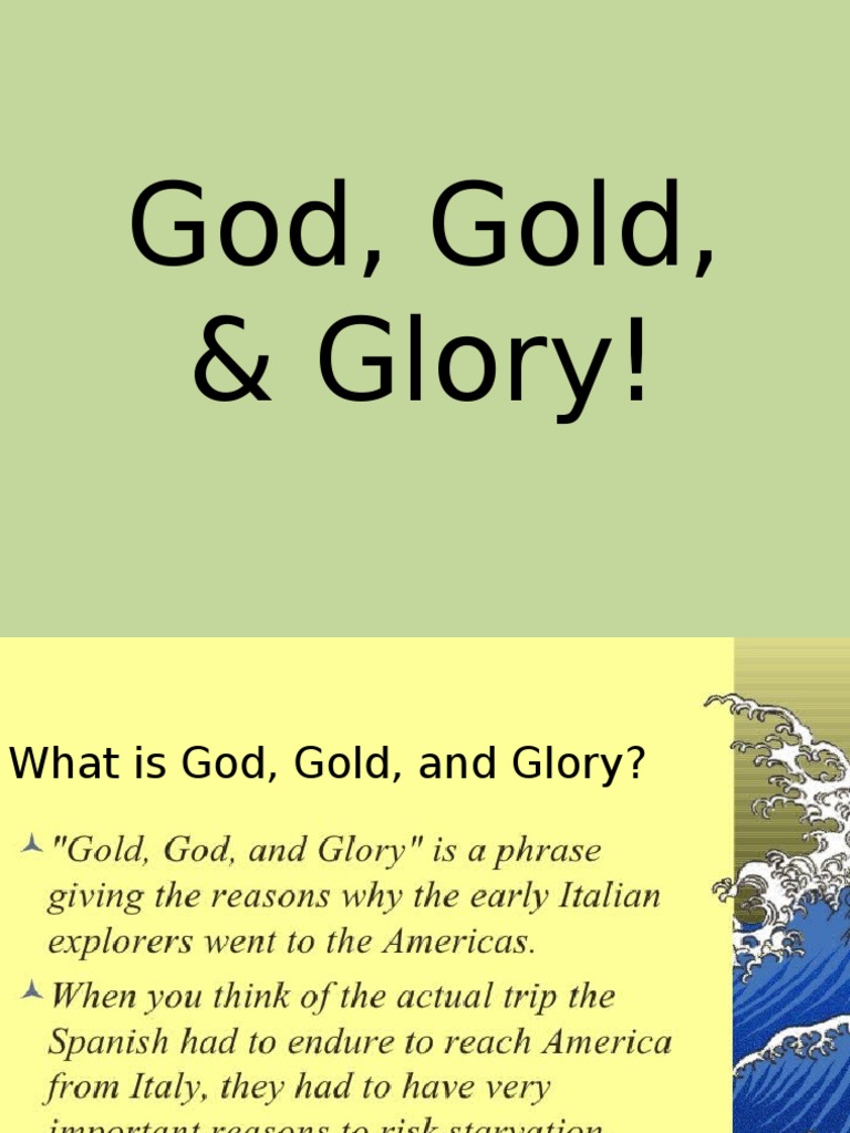 God Gold Glory | PDF