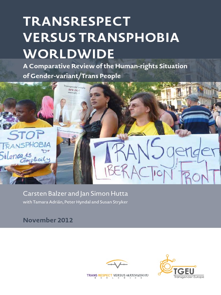 TRANSGENDER EUROPE - Transrespeito Versus Transfobia No Mundo | PDF ...