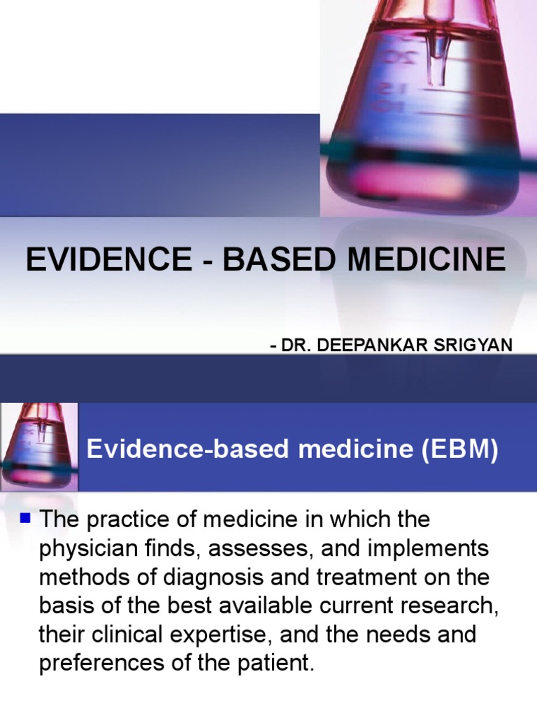 Evidence Based Medicines | PDF | Evidence Based Medicine | Life Sciences