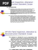 API-653 Tank Inspection Sample Report | PDF | Welding | Construction