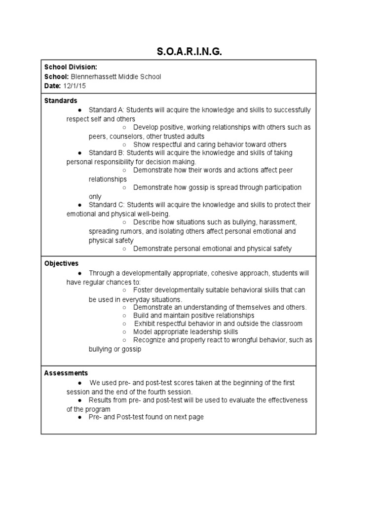 S.O.A.R.I.N.G. Program Overview and Impact | PDF