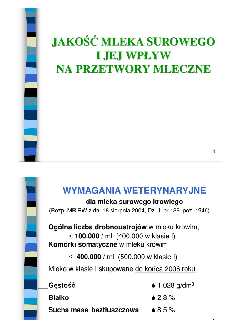 Jakosc Mleka | PDF