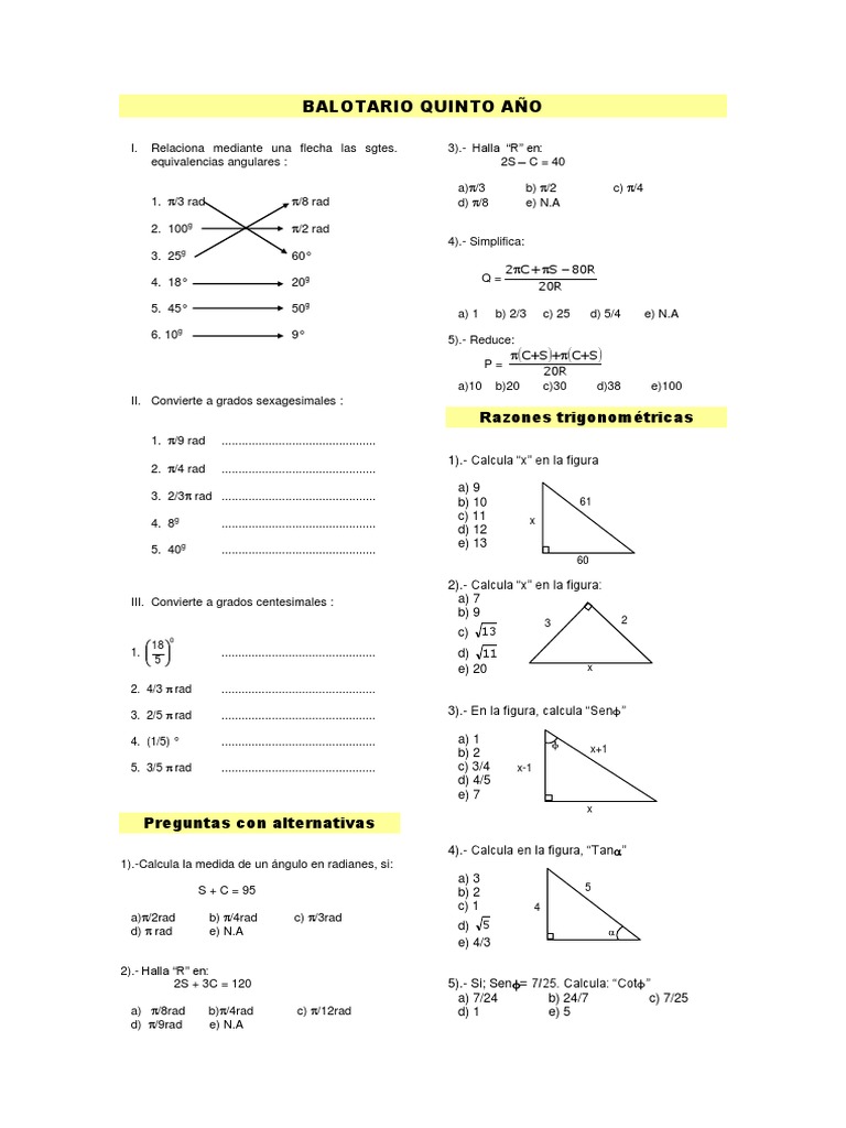 Balotario Quinto ENVIAR | PDF