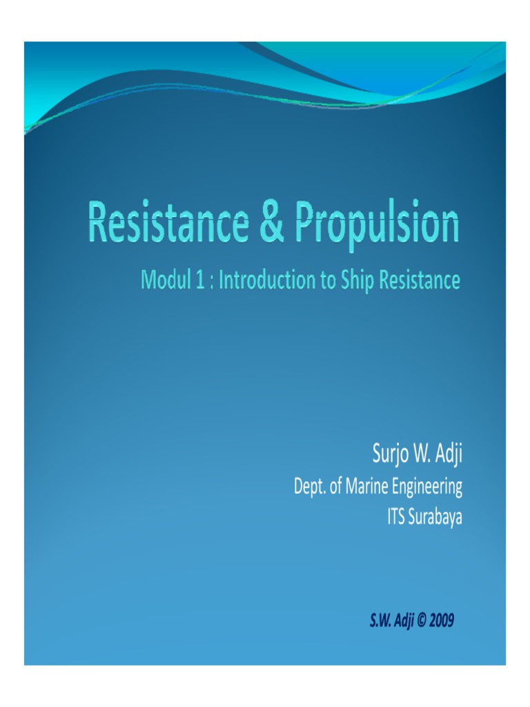Resistance and Propulsion | PDF