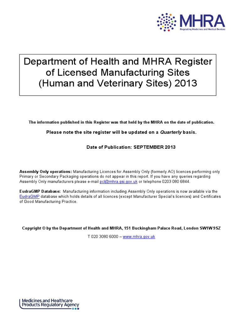 MHRA Approved Manufacturers List | PDF | Tablet (Pharmacy ...