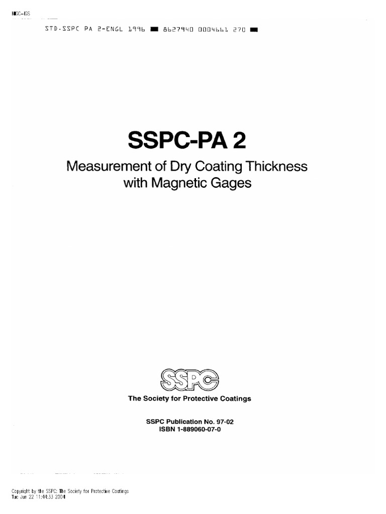 SSPC SP2 | PDF