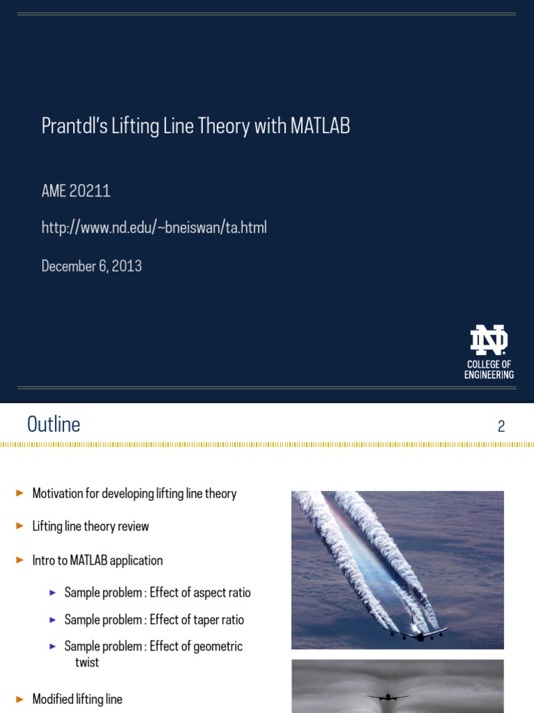 2013 Lifting Line PDF | PDF | Lift (Force) | Drag (Physics)