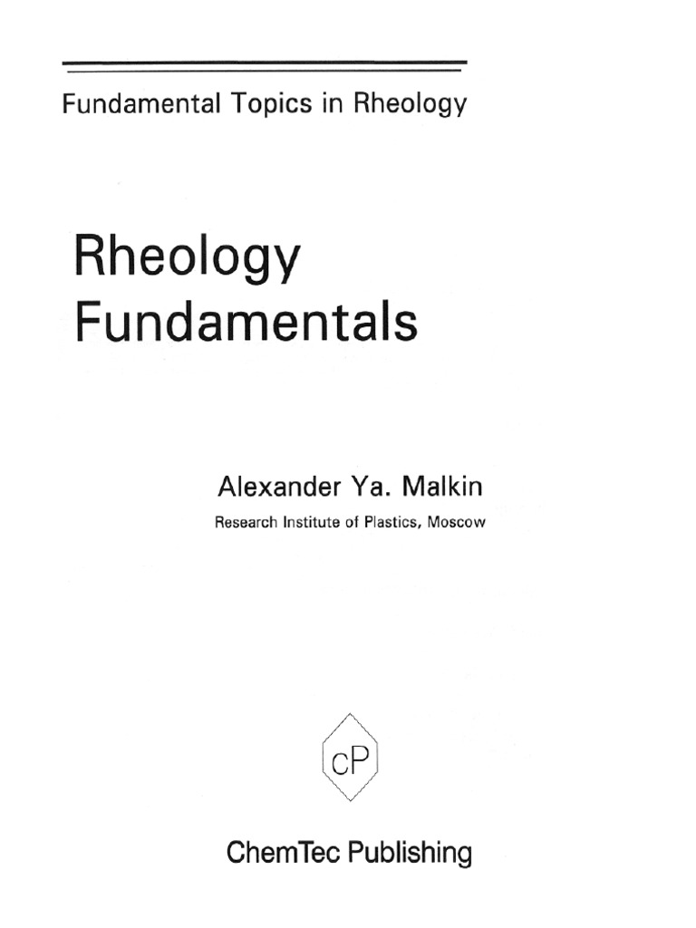 Fundamental of Polymer Rheology PDF | PDF | Stress (Mechanics ...