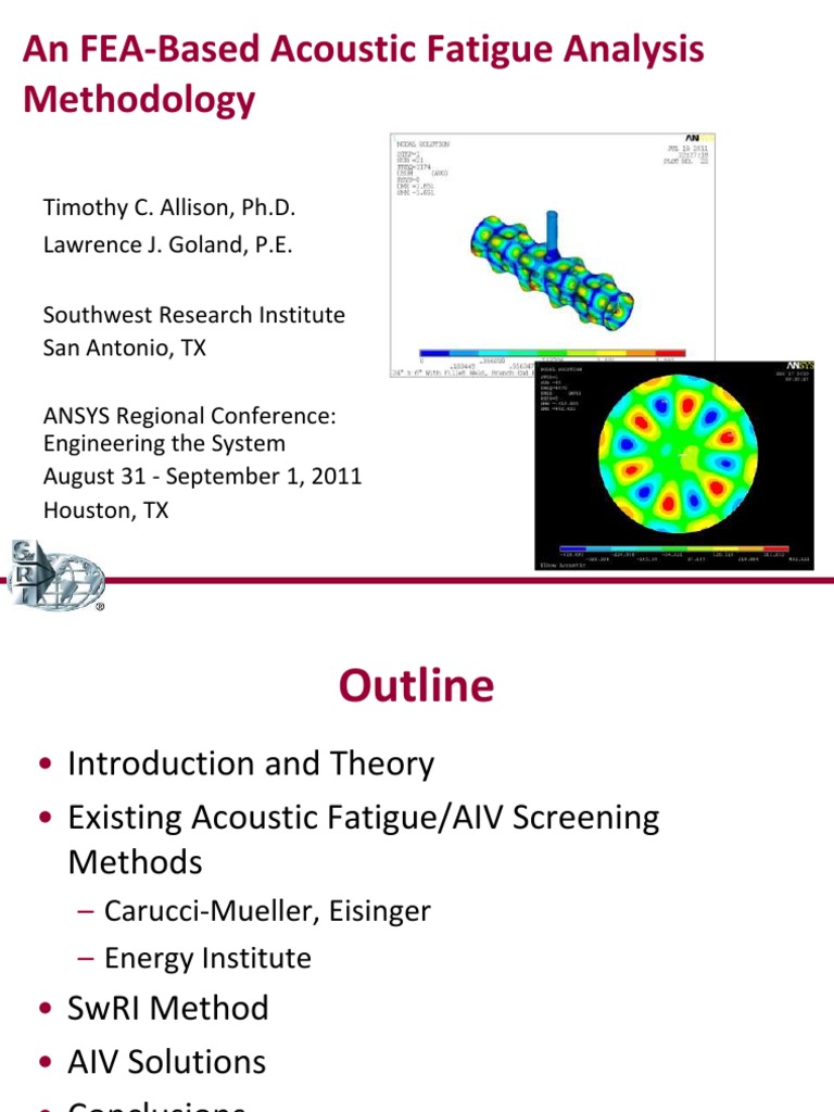 FEA-Based Acoustic Fatigue Analysis Methodology - SWRI | PDF | Fatigue ...