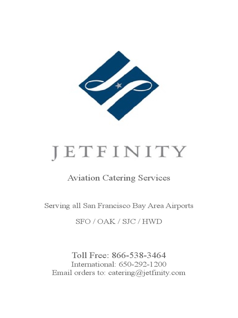 2015 Jetfinity Catering Menu 1 | PDF | Salad | Sushi