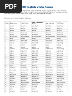 List of Verbs, Nouns, Adjectives and Adverbs PDF | PDF | Adverb | Adjective