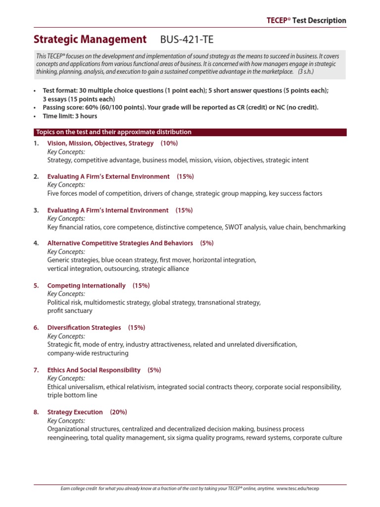 Bus 421 | PDF | Strategic Management | Accountability