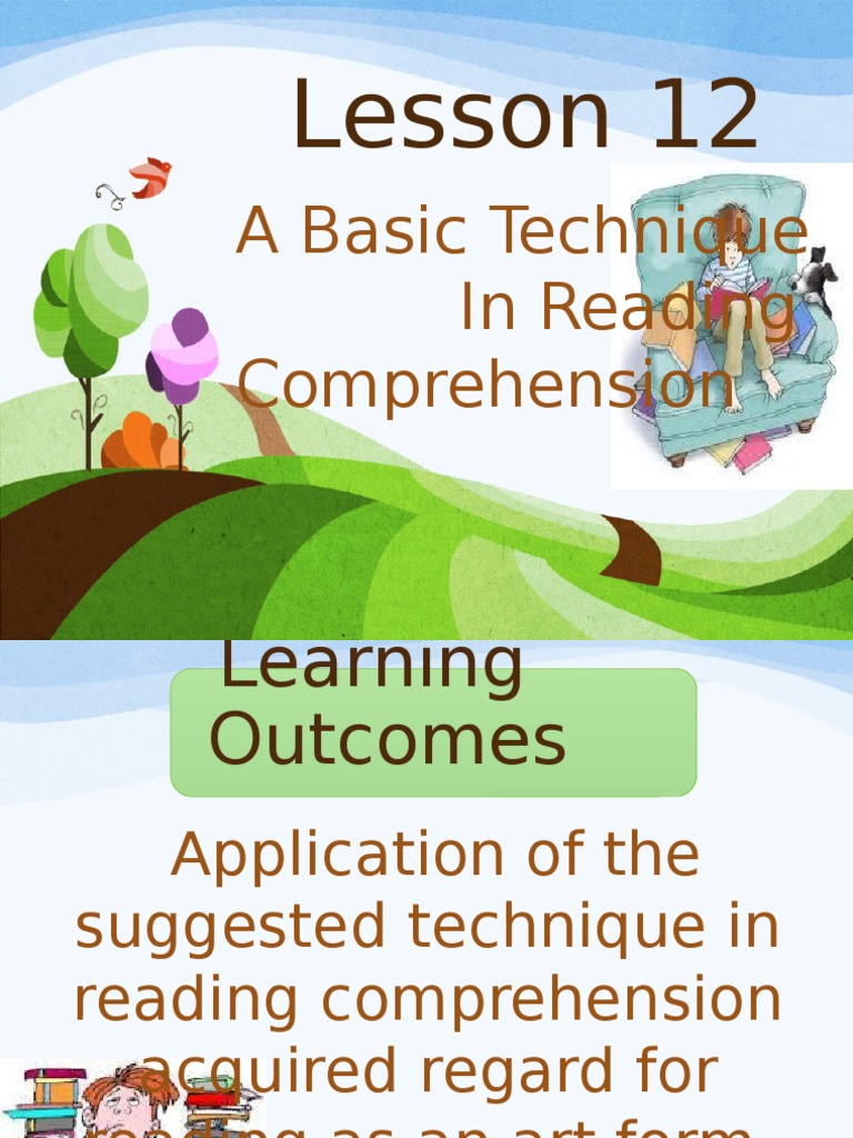Lesson 12 (Basic Technique in Reading Comprehension | PDF | Career & Growth