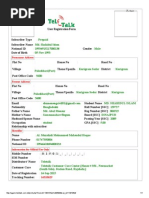 Teletalk Bornomala SIM Registration Form | PDF | Dhaka | World Politics