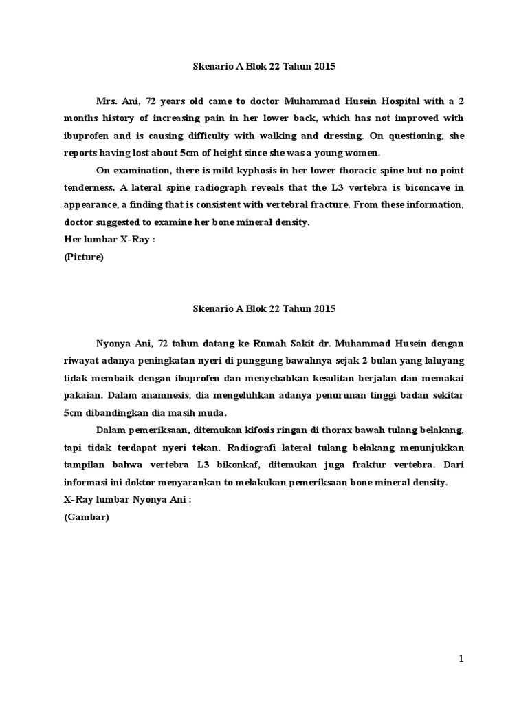 Laporan Tutorial Skenario A Blok 22 | PDF