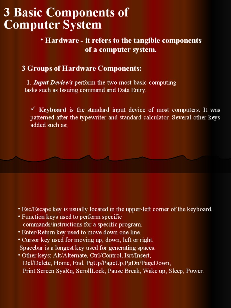 Lesson Presentation3 Fedora | PDF | Printer (Computing) | Computer Keyboard