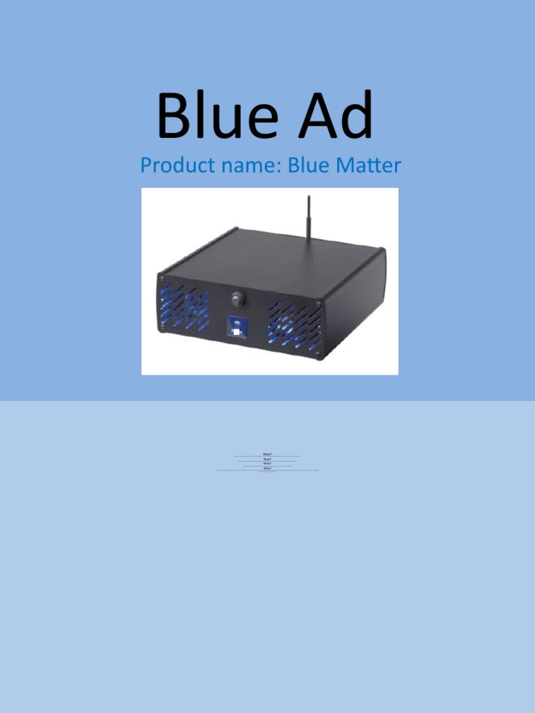 Blue Ad | PDF | Business