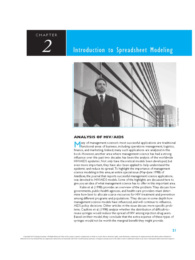 Introduction To Spreadsheet Modeling - Winston Albright | PDF ...