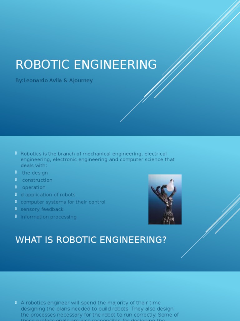 Overview of Robotics Engineering | PDF | Art