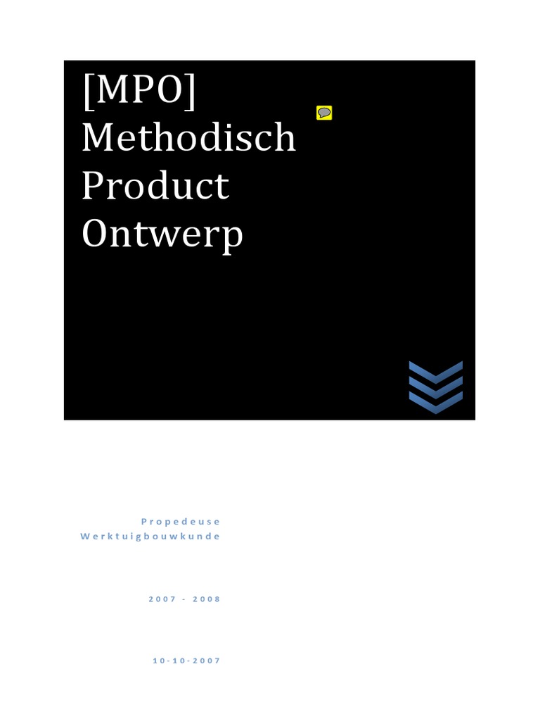 (MPO) Verslag v0.2 Voorbeeld | PDF