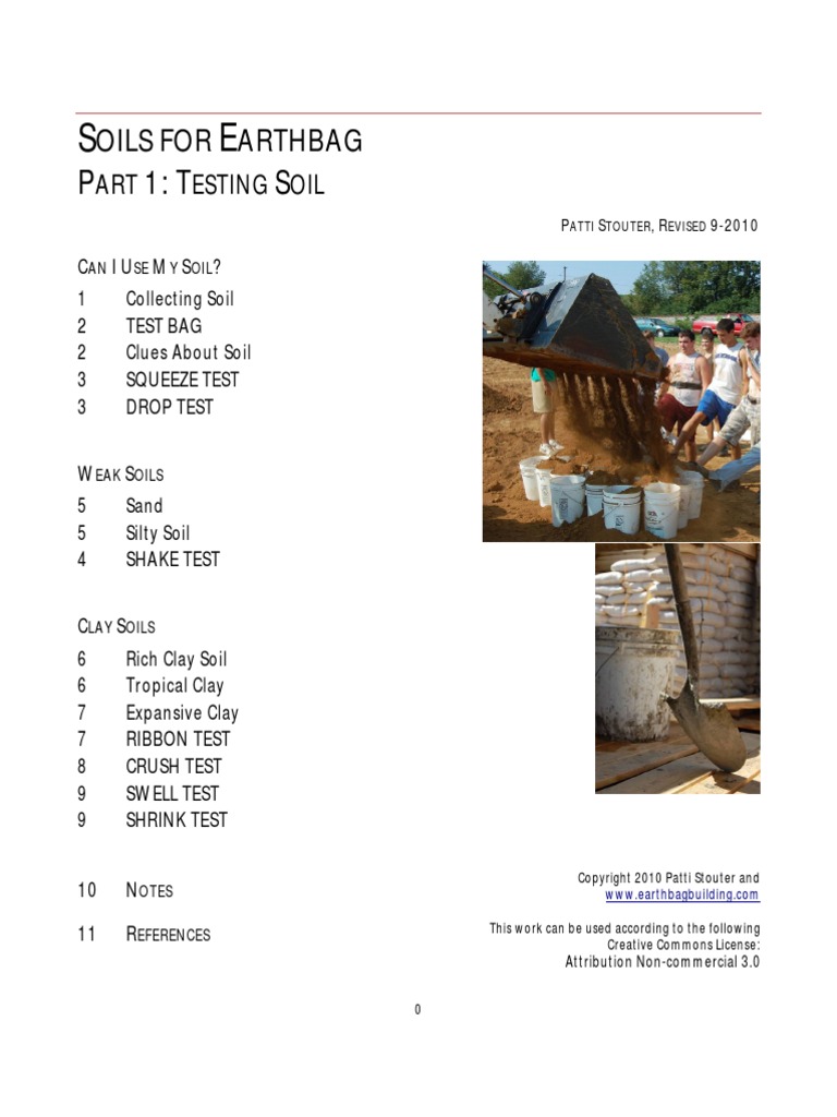 Soils For Earthbag Part 1: Soil Testing | PDF
