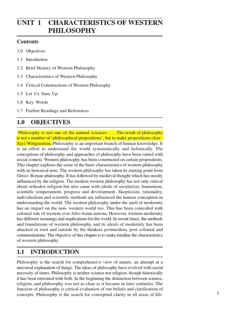 Characteristics of Western Philosophy | PDF | Rationalism | Empiricism