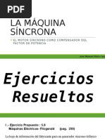 Ejercicios Resueltos Motores Sincronicos | PDF | Energia electrica | Electromagnetismo