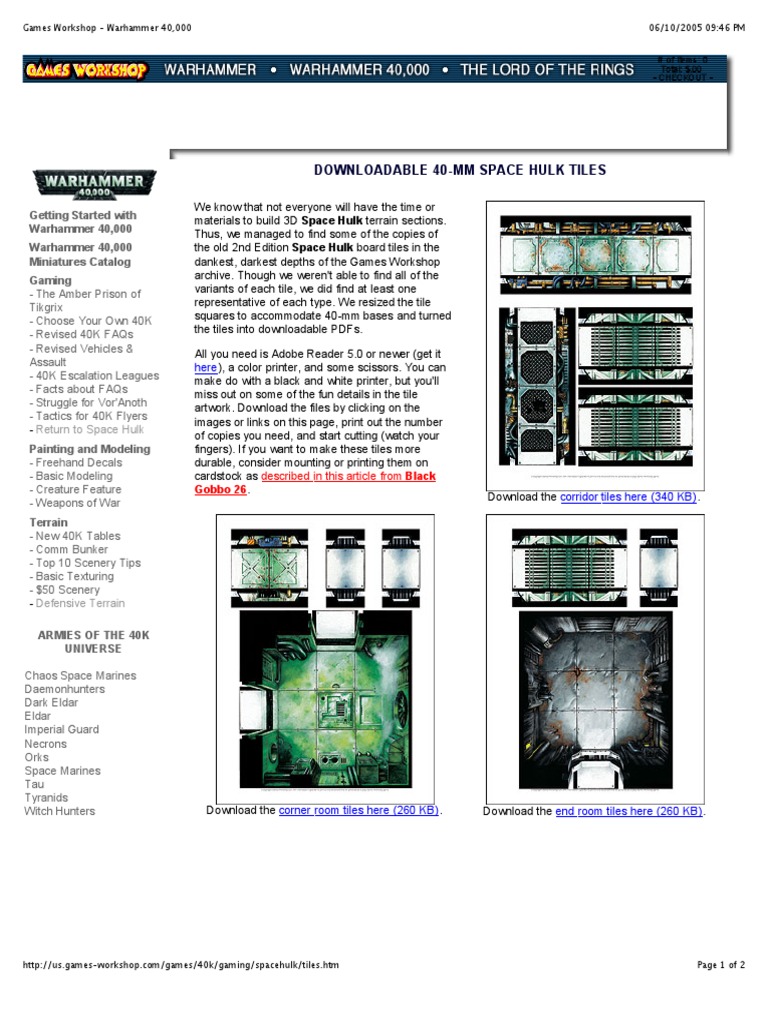 10 Downloadable 40-Mm Space Hulk Tiles | PDF | Leisure