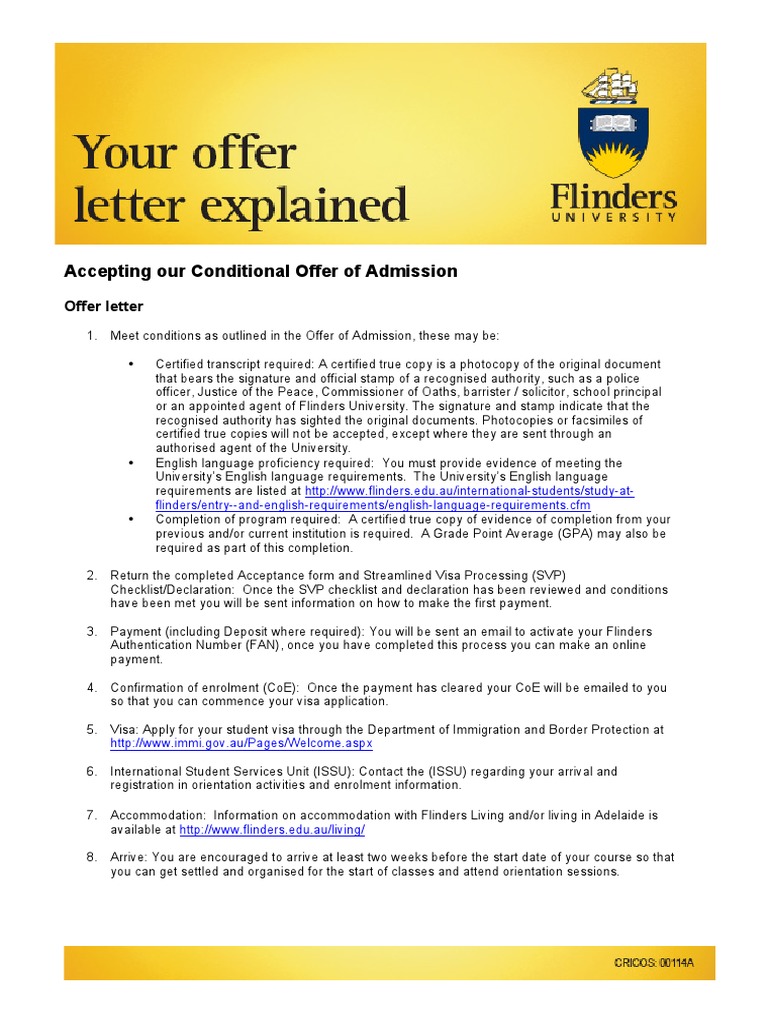 Your Offer Letter Explained PDF | PDF | University And College ...