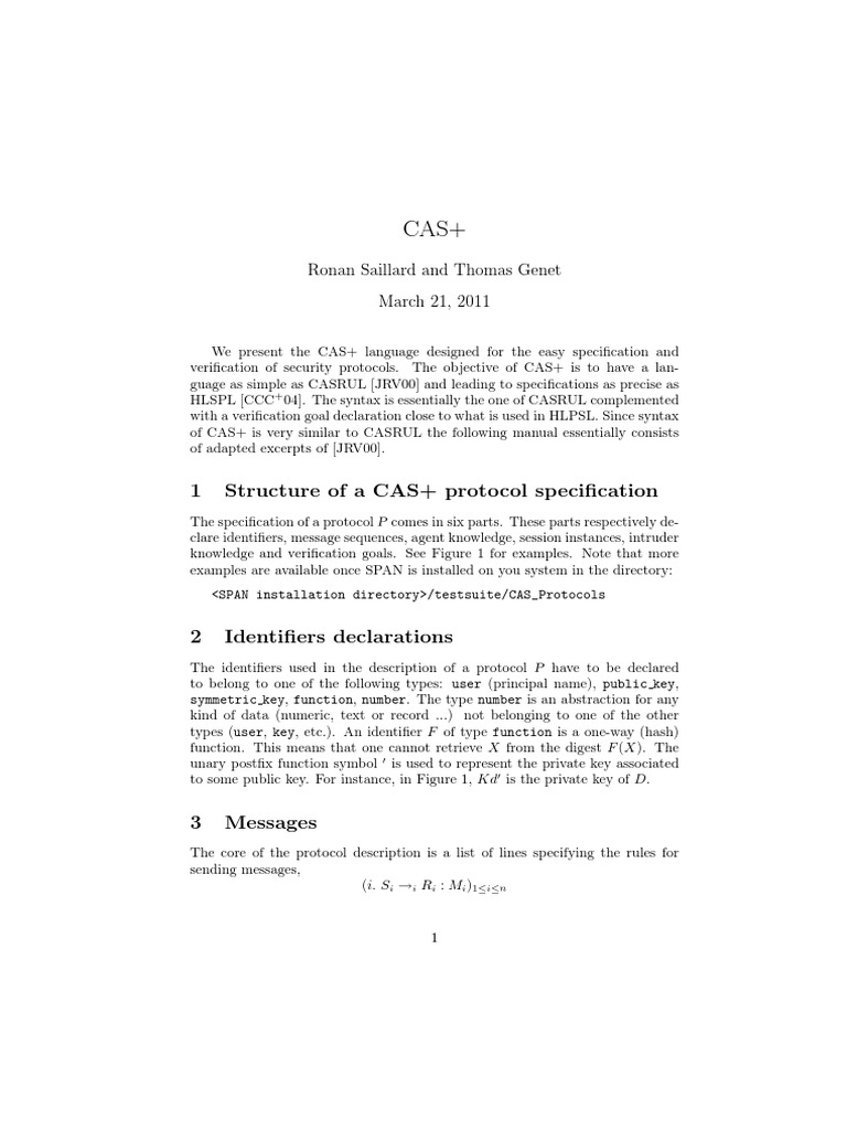 CAS Manual | Download Free PDF | Public Key Cryptography ...