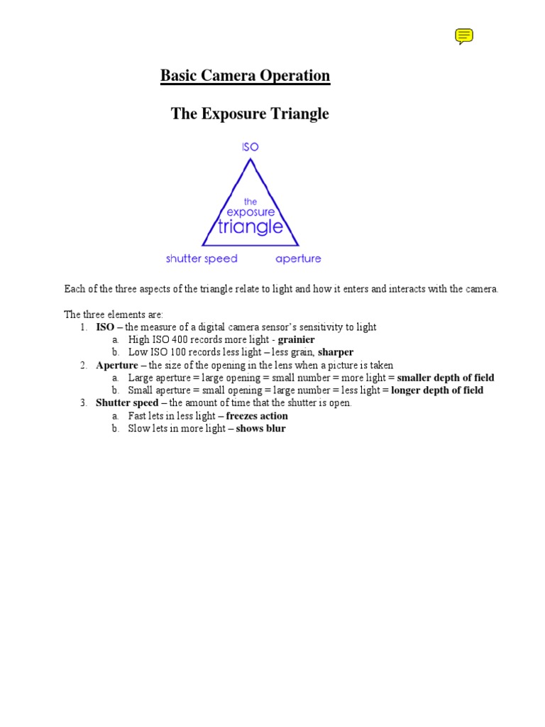 Basic Camera Operation Greg Dean | PDF | Shutter Speed | Aperture