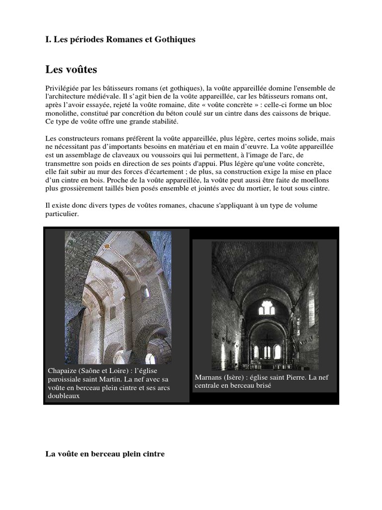 Voutes | PDF | Voûte | Architecture chrétienne