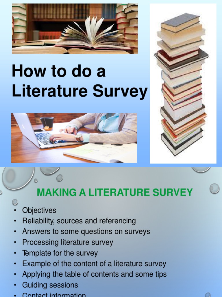 Guide to Conducting Literature Surveys | PDF | Survey Methodology | Concept