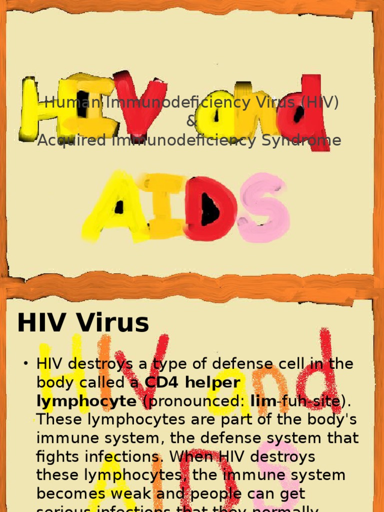 Human Immunodeficiency Virus (HIV) & Acquired Immunodeficiency Syndrome ...