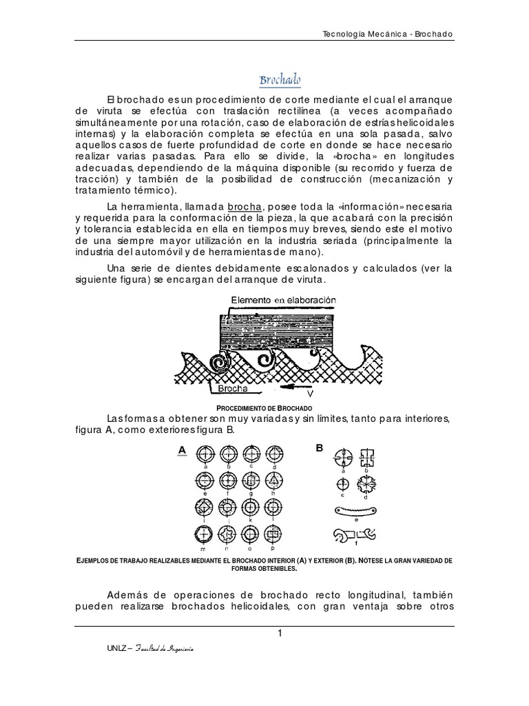 Brochado | PDF | Acero | Mecanizado