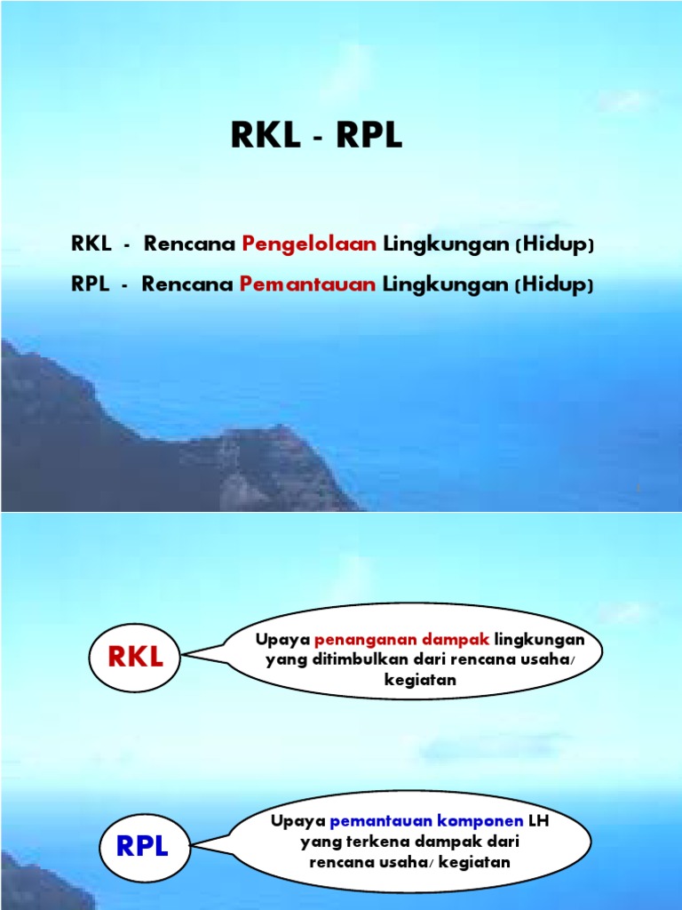 RKL, RPL, Penilaian Amdal - 2015 | PDF
