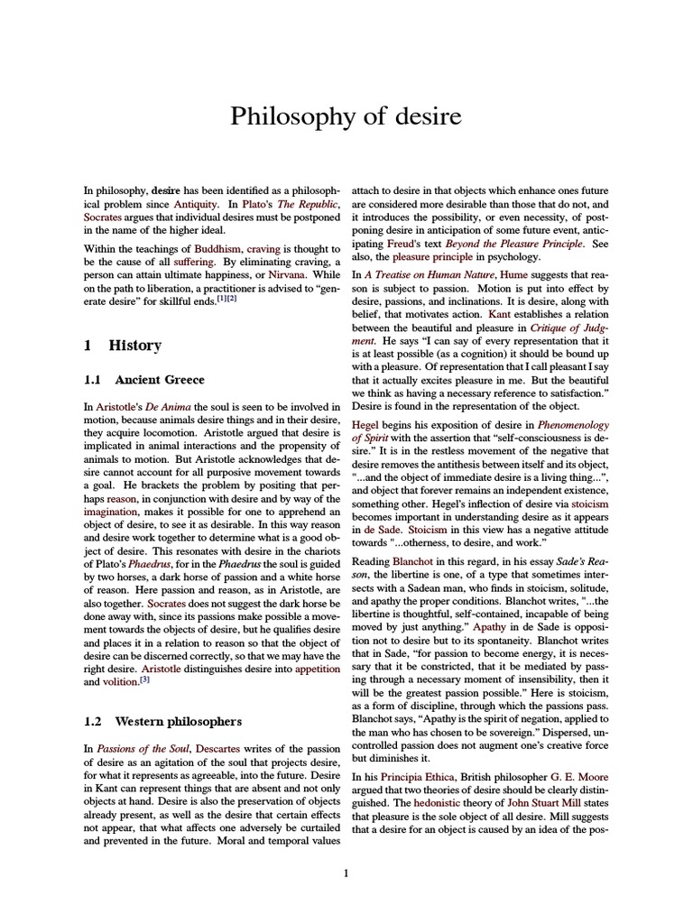Philosophy of Desire | PDF | Philosophical Movements | Epistemology