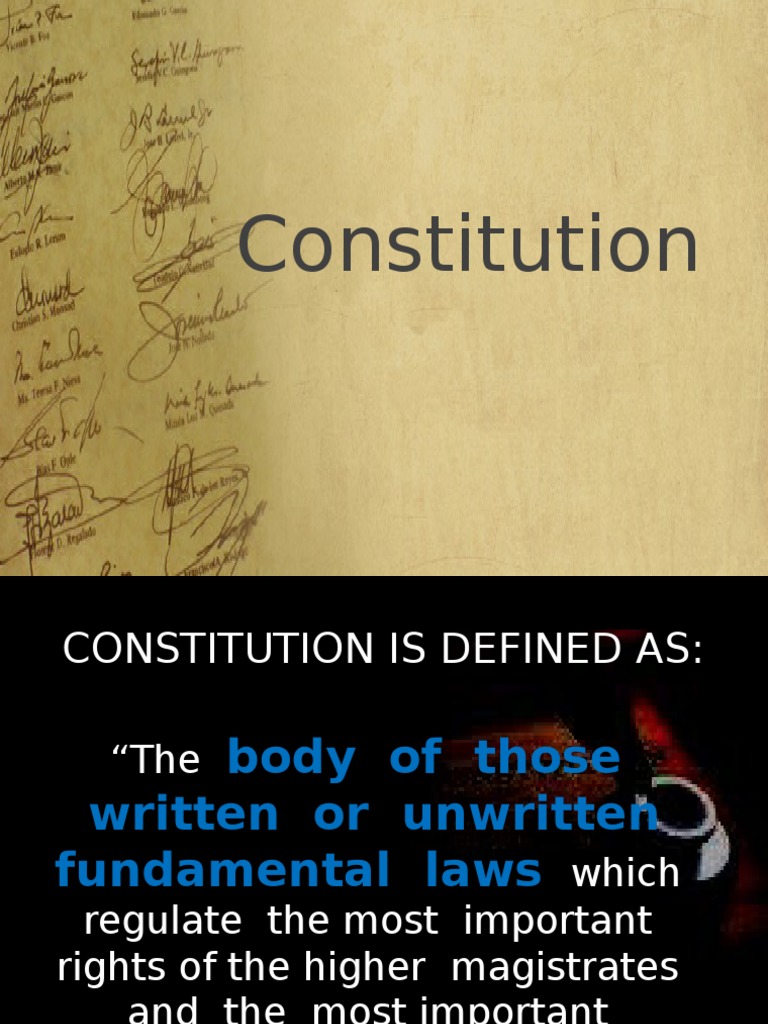 Understanding Types of Constitutions | PDF | Political Charters ...