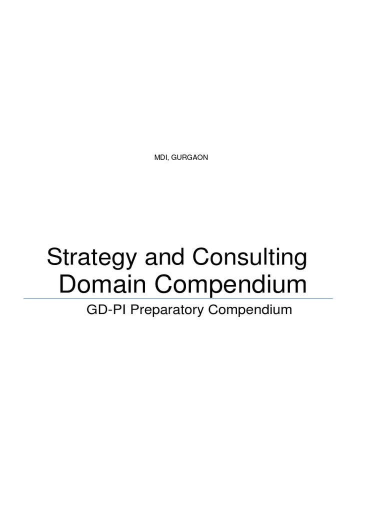 MDI GDPI Prep - Strategy | PDF | Value Chain | Strategic Management