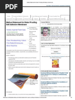 Paving Method Statement | PDF | Road Surface | Concrete