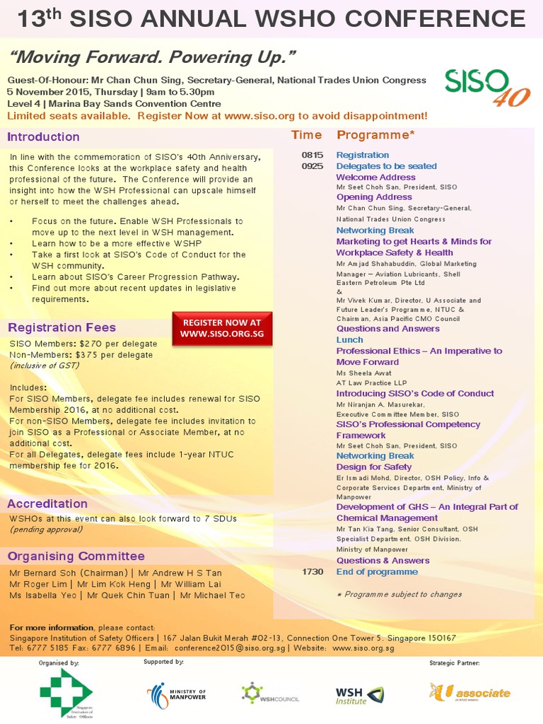 13th SISO Annual WSHO Conference Flyer For EDM v2 | PDF | Business