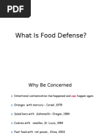 Food Defense Plan Template | PDF | Vulnerability (Computing) | Security